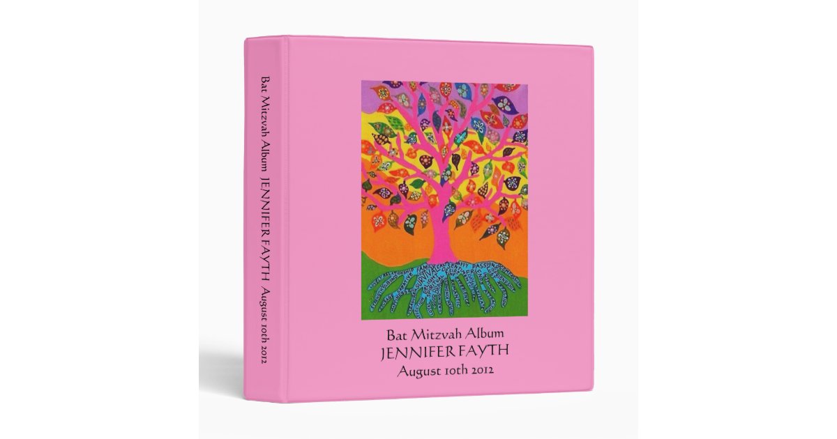 Bat Mitzvah Album - Tree of Life Binder | Zazzle