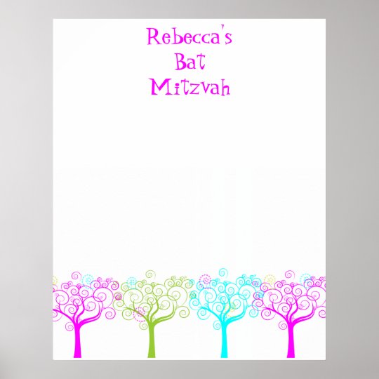 Bat Mitzvah Sign In Board | Zazzle.com