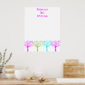 Bat Mitzvah Sign In Board | Zazzle