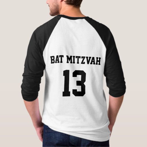 Bat Mitzvah Sports Jersey T-Shirt | Zazzle