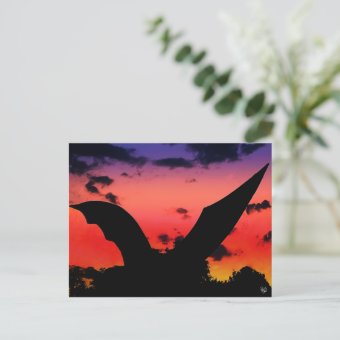 Bat Sculpture near S. Congress Bridge, Austin, TX Postcard | Zazzle