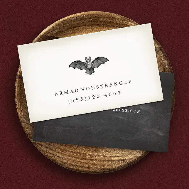 Bat Vampire Calling Card | Zazzle