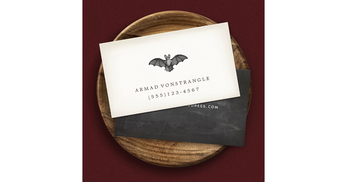 Bat Vampire Calling Card | Zazzle