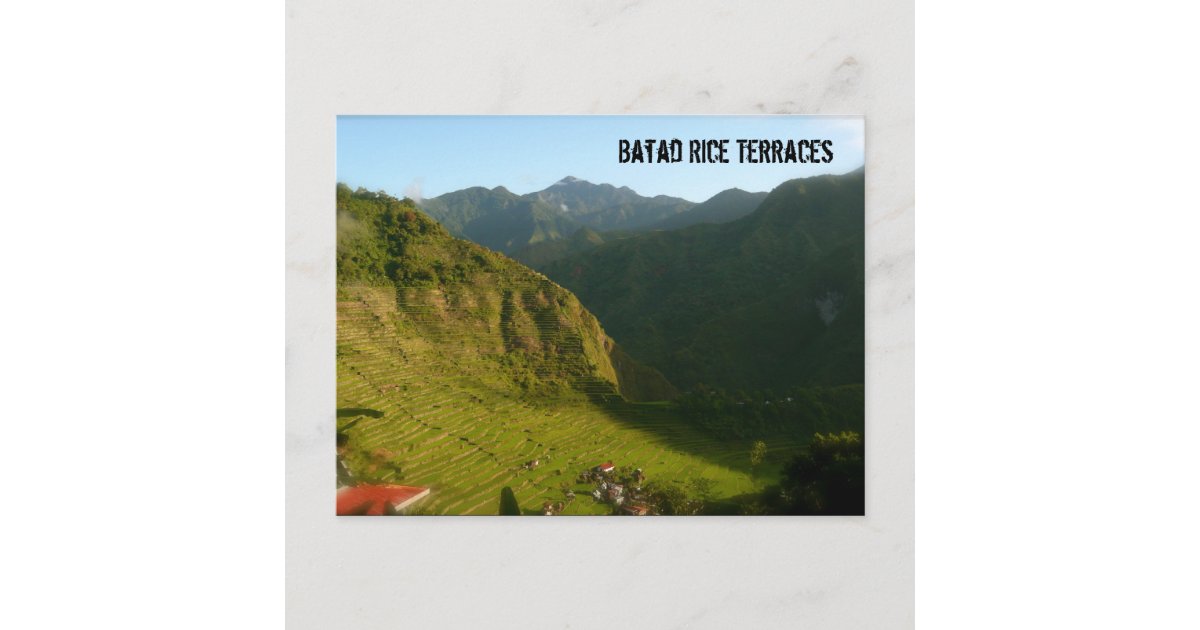 Batad Rice Terraces Postcard | Zazzle