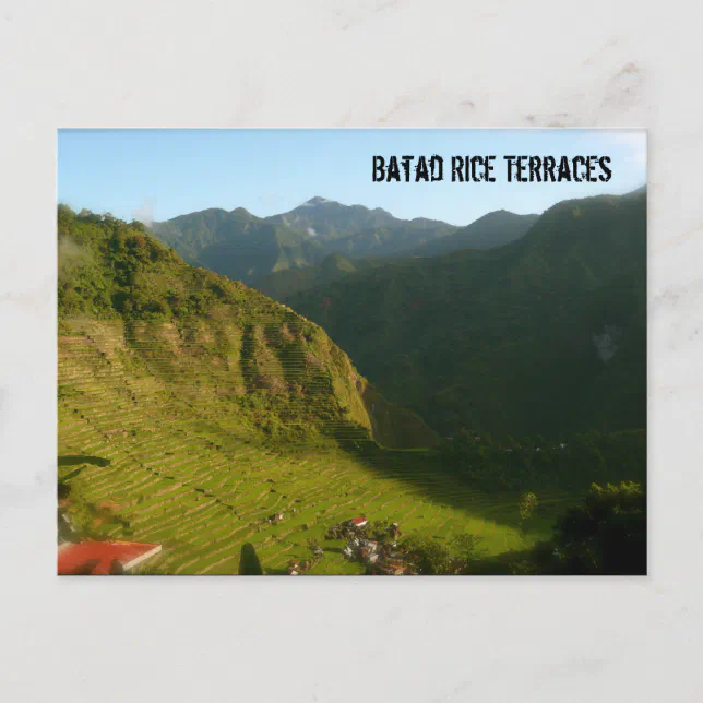 Batad Rice Terraces Postcard | Zazzle