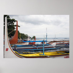 Batangas boats. poster | Zazzle
