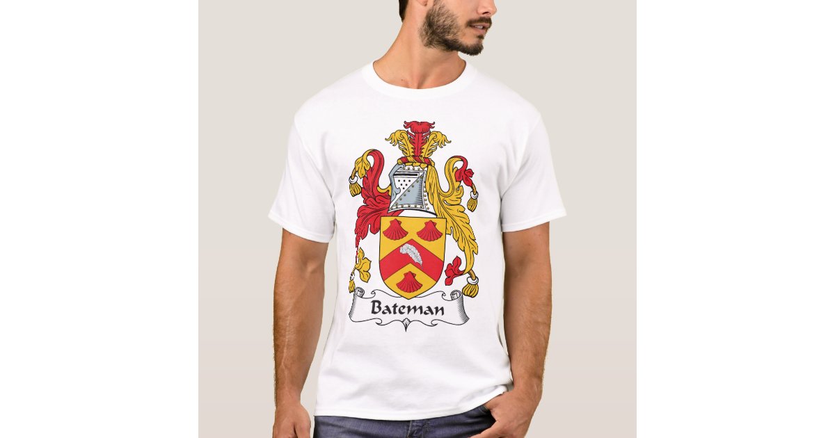 Bateman Family Crest T-Shirt | Zazzle