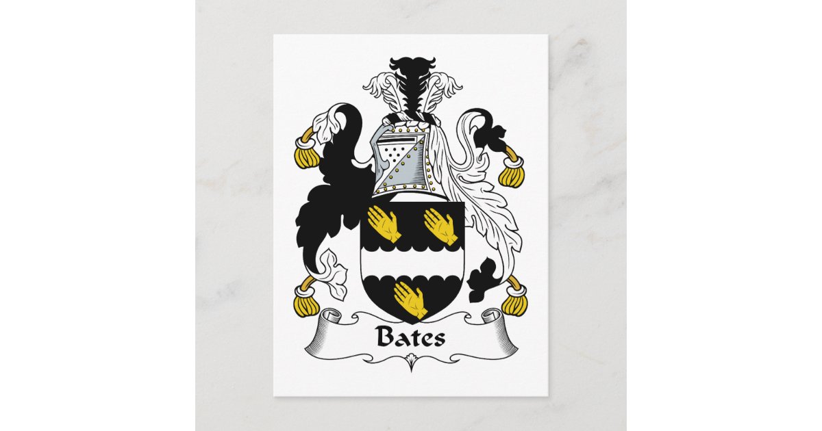 Bates Family Crest Postcard | Zazzle