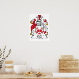 Bates Family Crest Poster | Zazzle