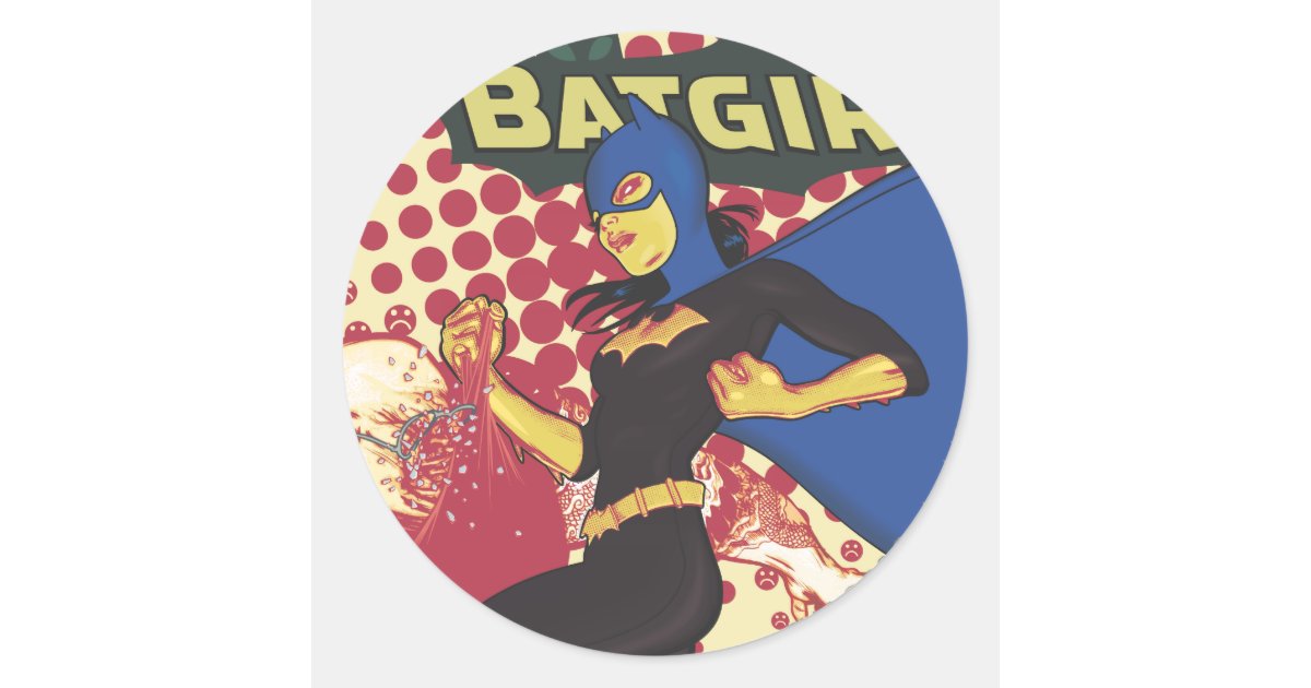 Batgirl Classic Round Sticker | Zazzle