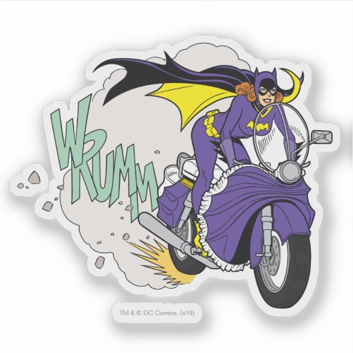 Batgirl Cycle Sticker | Zazzle