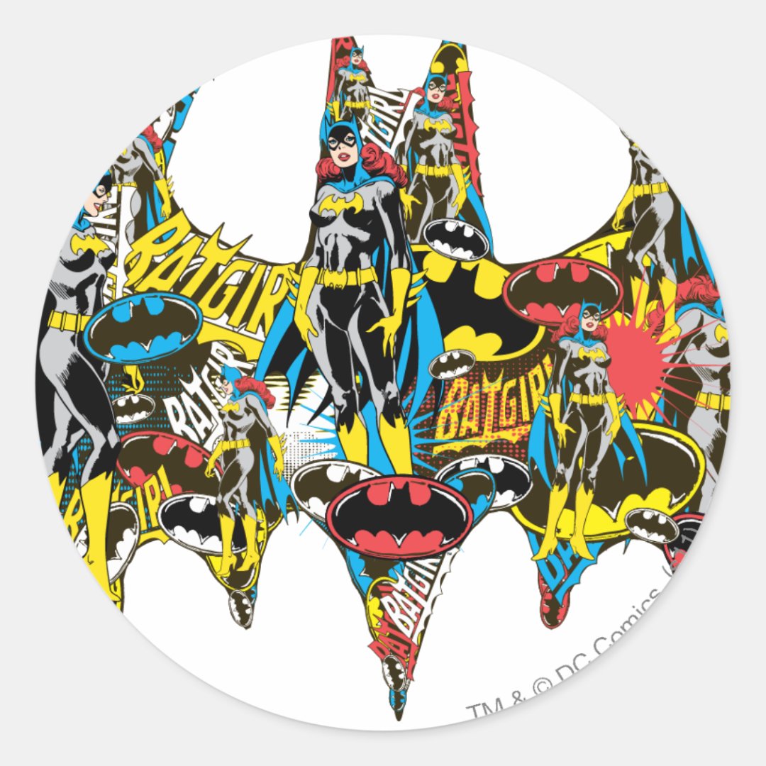 Batgirl - Murderous Classic Round Sticker | Zazzle