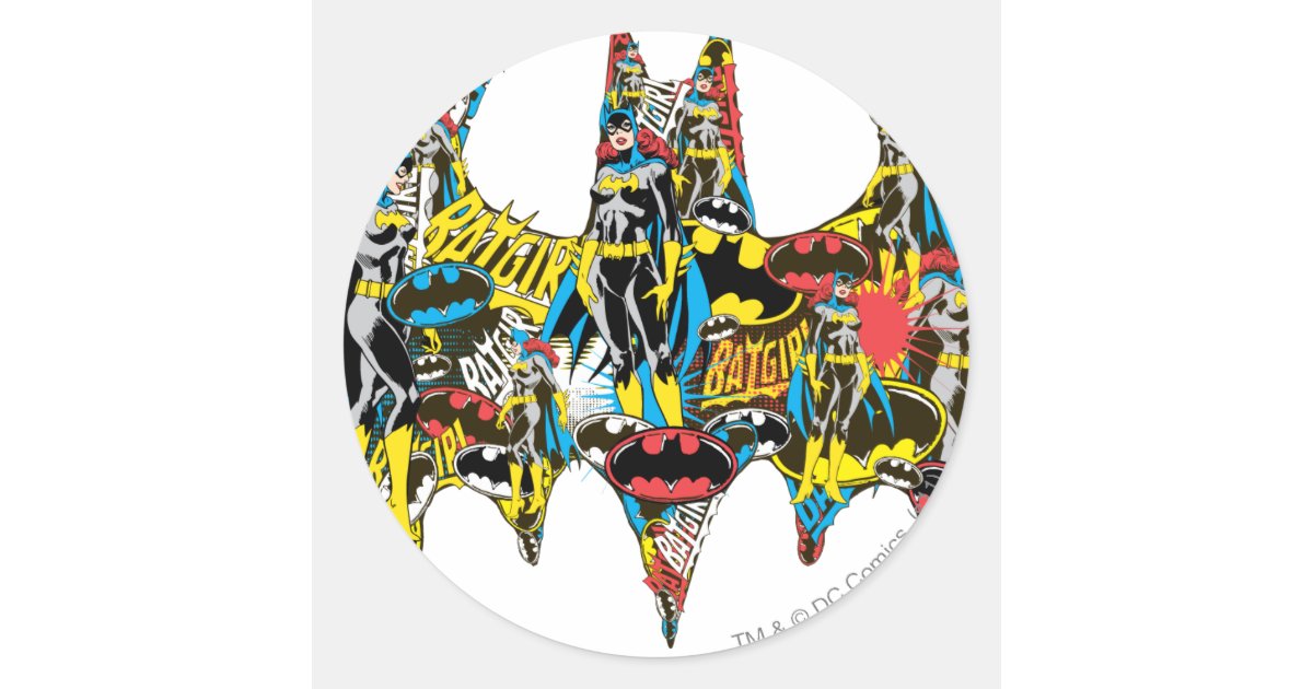 Batgirl - Murderous Classic Round Sticker | Zazzle