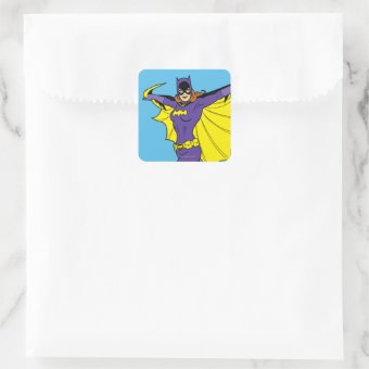 Batgirl Square Sticker | Zazzle
