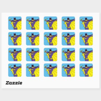Batgirl Square Sticker | Zazzle