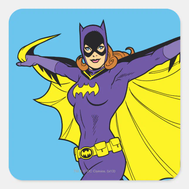 Batgirl Square Sticker | Zazzle