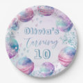 Bath bomb gender neutral birthday party paper plates | Zazzle