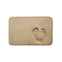 Bath Mat - Footprint in the sand | Zazzle