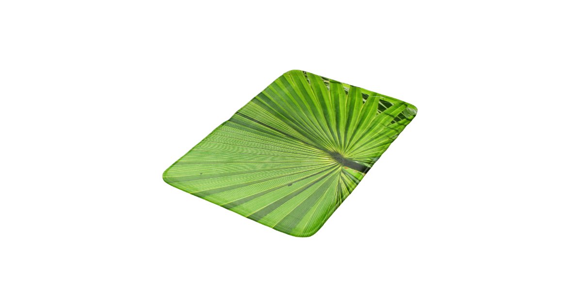 Bath Mat - Palm Frond | Zazzle