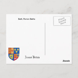 Bath, Roman baths and Bath Abbey Postcard | Zazzle