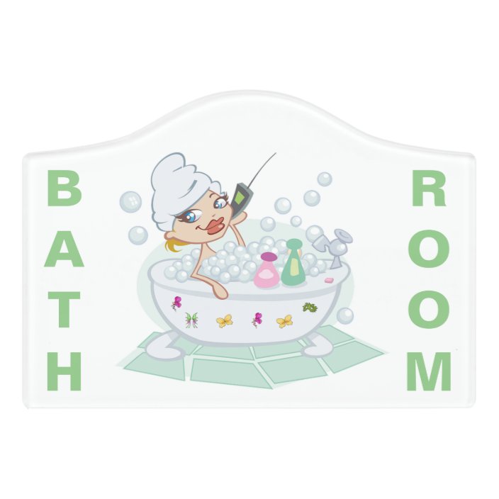 Bath Room Door Sign | Zazzle