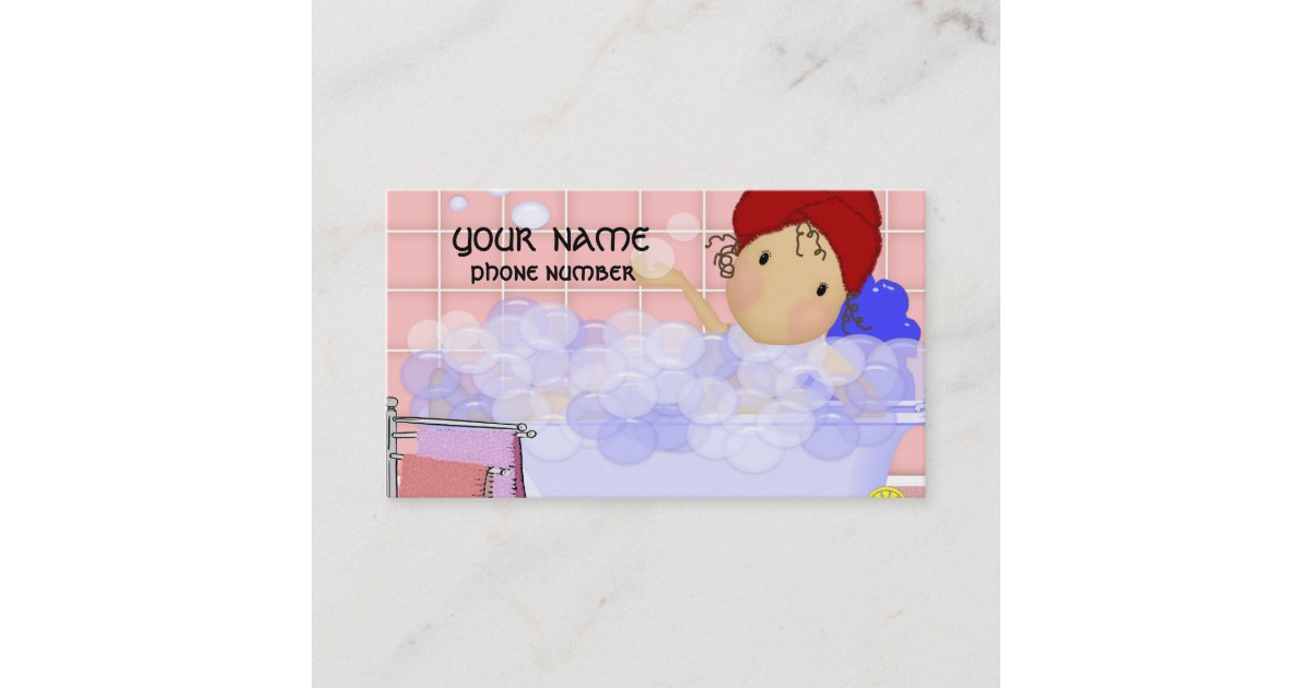 Bath Shop Business Card | Zazzle