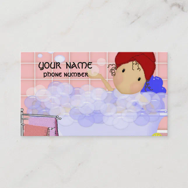 Bath Shop Business Card | Zazzle