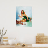 Bath Time Pin Up Poster | Zazzle