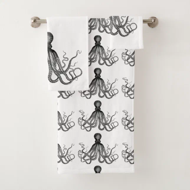 Bath Towel Set Octopus | Zazzle