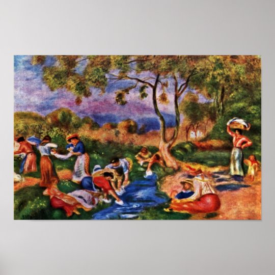 Bathers By Pierre-Auguste Renoir (Best Quality) Poster | Zazzle.com
