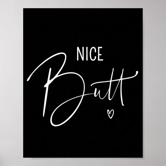 Bathroom Decor Nice Butt Funny Wall Quotes | Zazzle