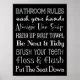 Bathroom Rules Poster | Zazzle