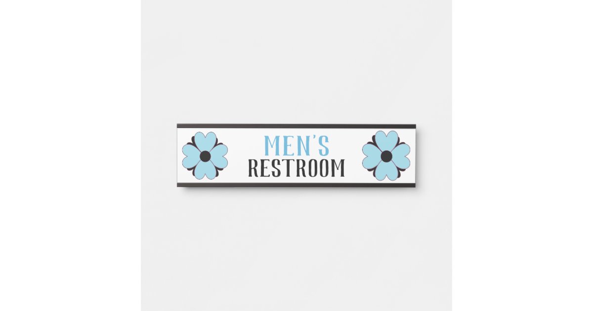 Bathroom Sign Men's Bathroom Signs Restroom Sign | Zazzle