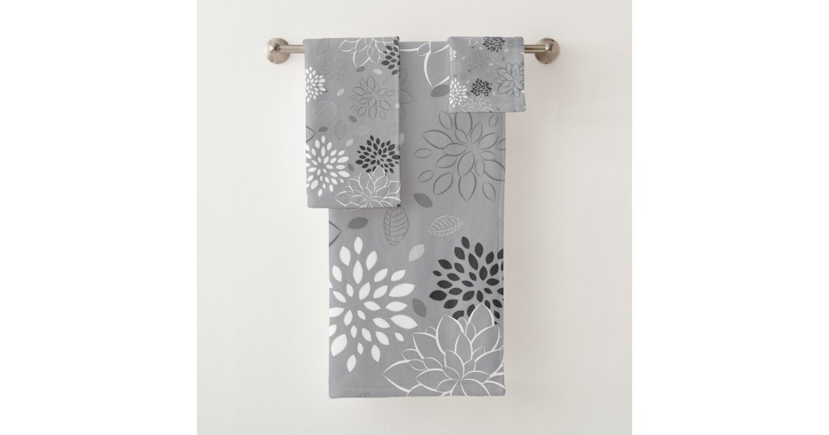 Bathroom Towel Set, Minimalist Pattern | Zazzle
