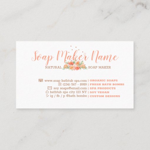 Bathtub Soap Bubble Business Card | Zazzle