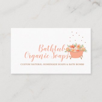 Bathtub Soap Bubble Business Card | Zazzle