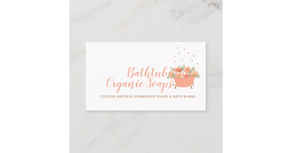 Bathtub Soap Bubble Business Card | Zazzle.com