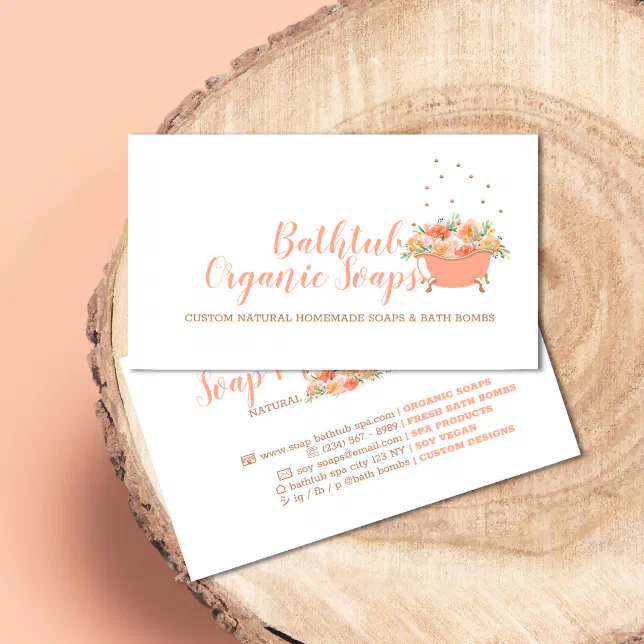 Bathtub Soap Bubble Business Card | Zazzle