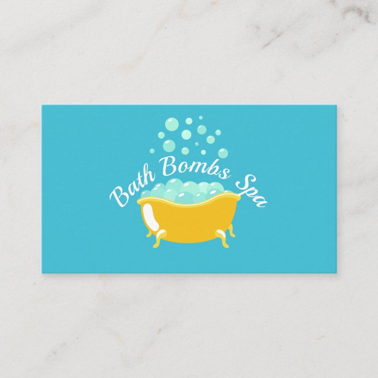 Bathtub Soap Bubbles Shampoo Business Card | Zazzle
