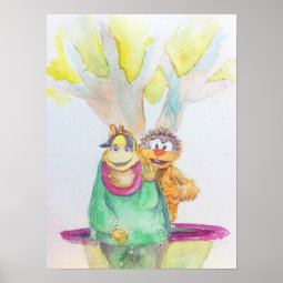 Batibot's Pong Pagong Kiko Matsing Poster | Zazzle