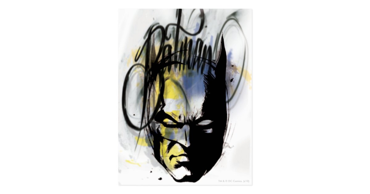 Batman Airbrush Portrait Postcard | Zazzle.com