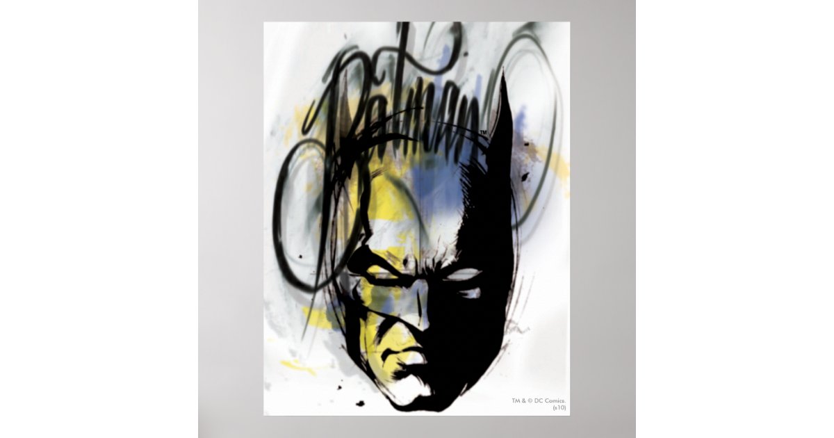 Batman Airbrush Portrait Poster | Zazzle