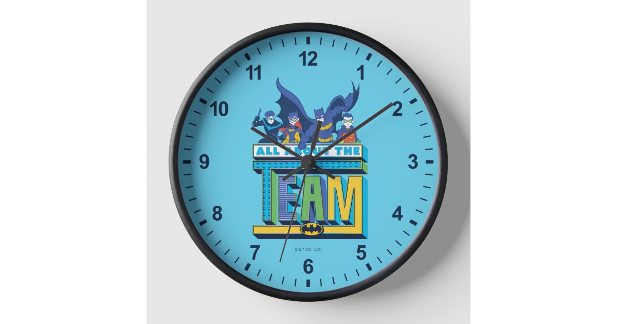 Batman | All About The Team Clock | Zazzle