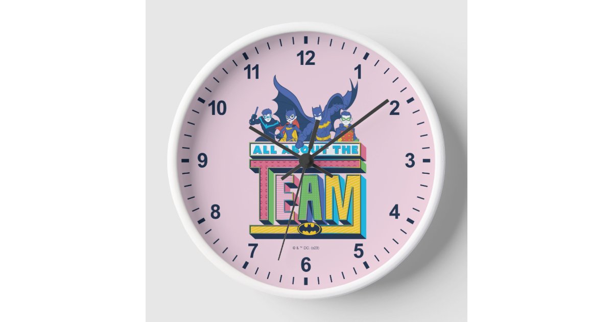 Batman | All About The Team Clock | Zazzle