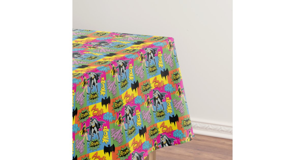 Batman and Robin | Action Handshake Pattern Tablecloth | Zazzle