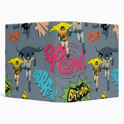 Batman And Robin Action Pattern Binder | Zazzle