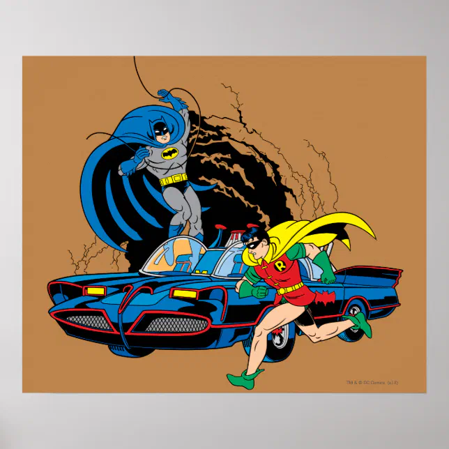 Batman And Robin In Batcave Poster | Zazzle