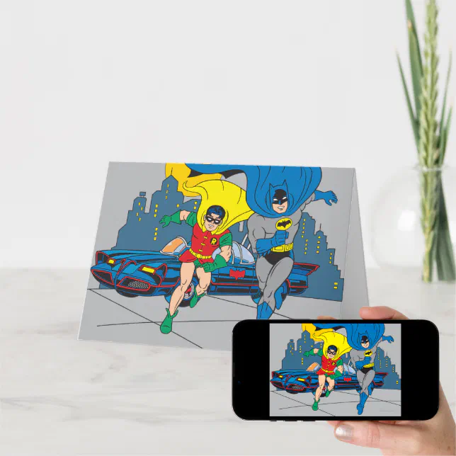 Batman And Robin Running Card | Zazzle