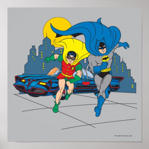 Batman And Robin Running Poster | Zazzle