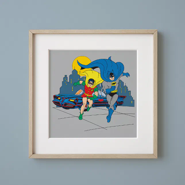 Batman And Robin Running Poster | Zazzle